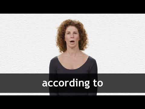 ACCORDING TO definition in American English | Collins English Dictionary