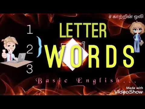 Basic English.One, Two and Three letter words