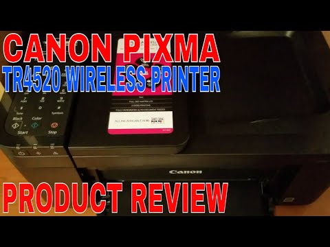 ✅ How To Use Canon Pixma TR4520 Wireless Printer Review 🔴