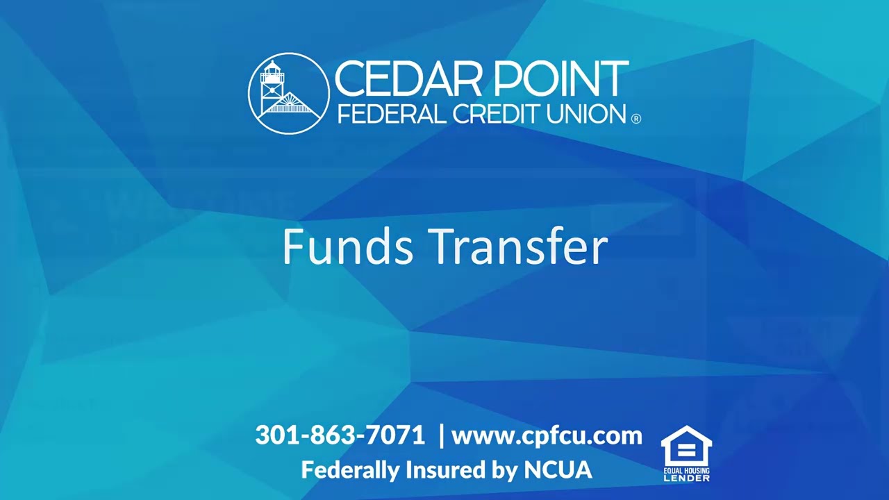 Cedar Point Digital Banking | Funds Transfer