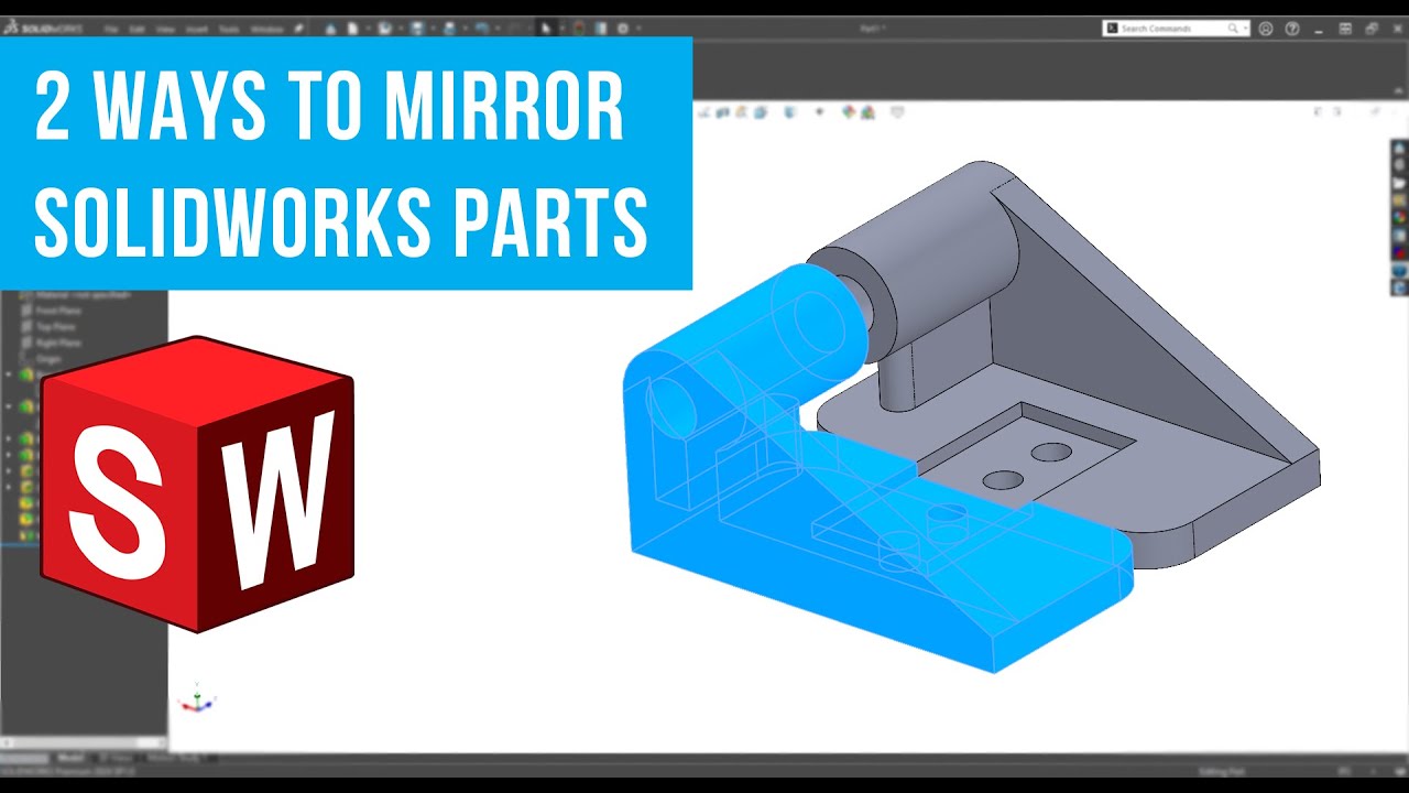 SOLIDWORKS Quick Tip - How to Mirror Parts