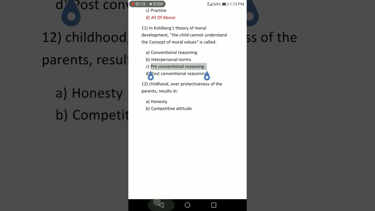 solved quiz of 8610 (human development) b.ed aiou autum 2022