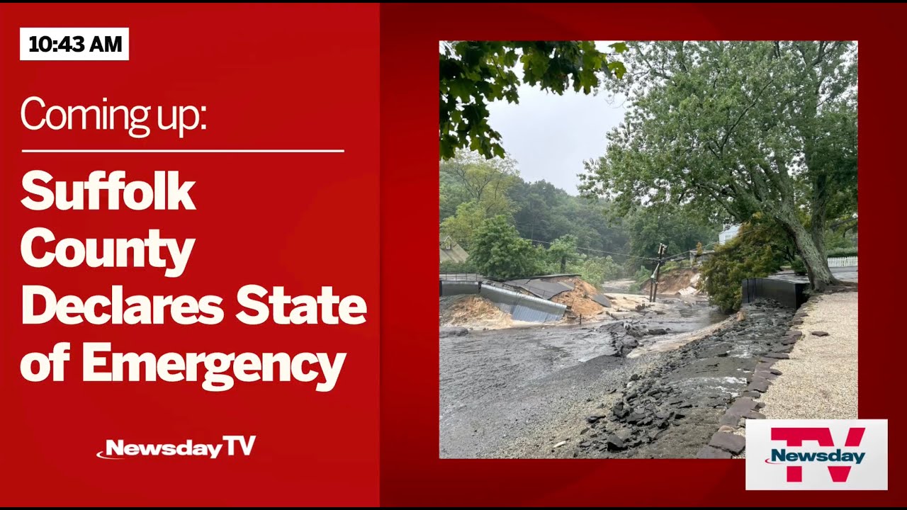 County executive Ed Romaine gives update on storm damage in Suffolk