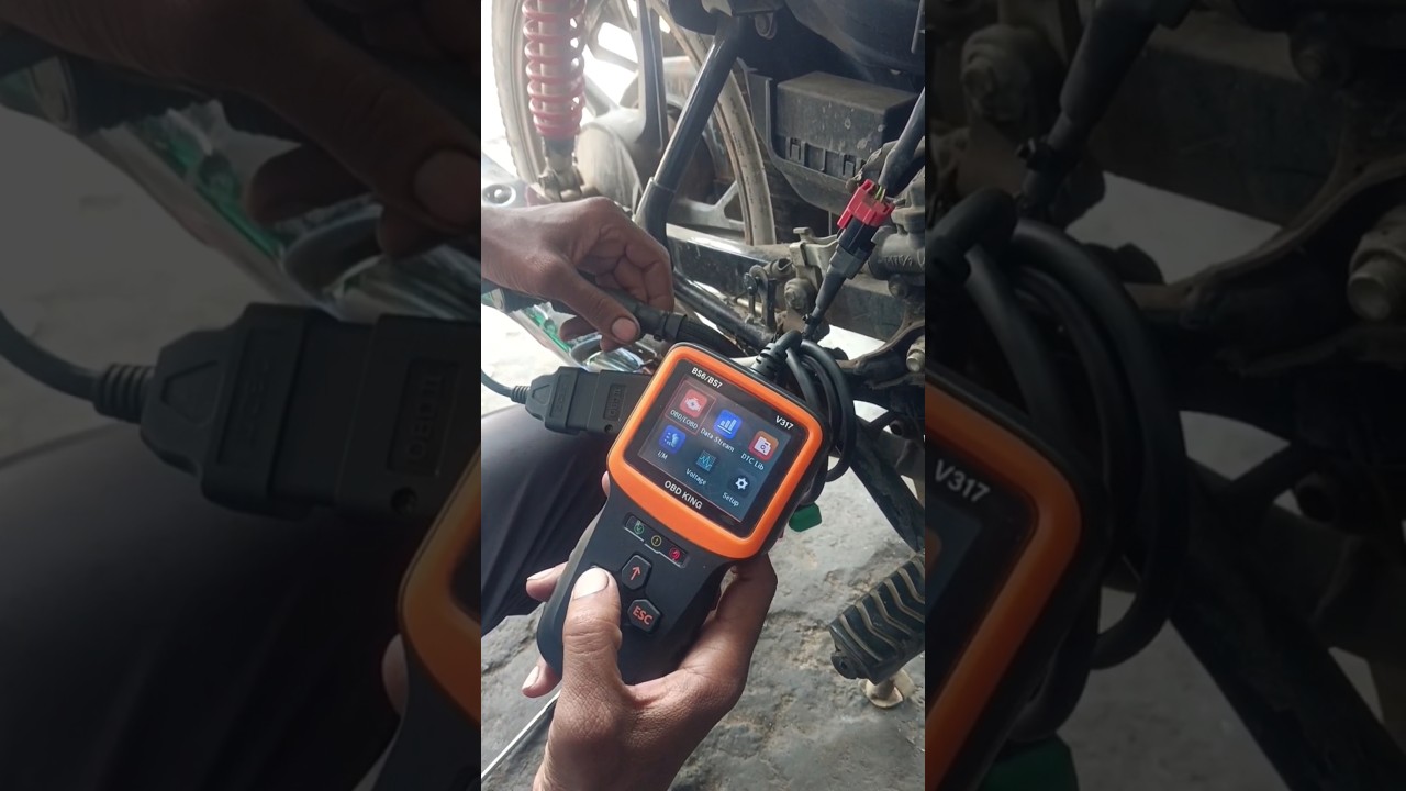 obd King v317  bs6 bike fold code scan #bs6bikes #bike mechanic#automobile #ytshorts #ytviral