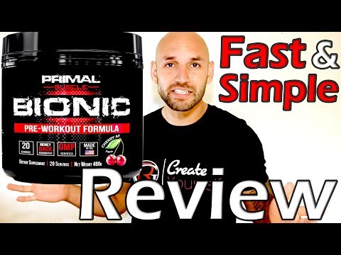 Primal Muscle: Bionic Pre Workout Supplement Review