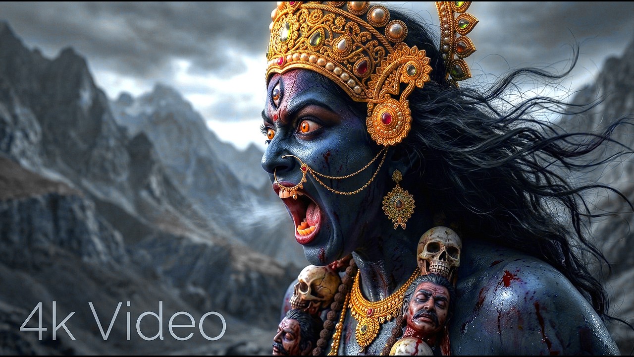 Dakshina Kali - The Fierce Protector | AI-Generated Visuals | Powerful Dhyanam mantra