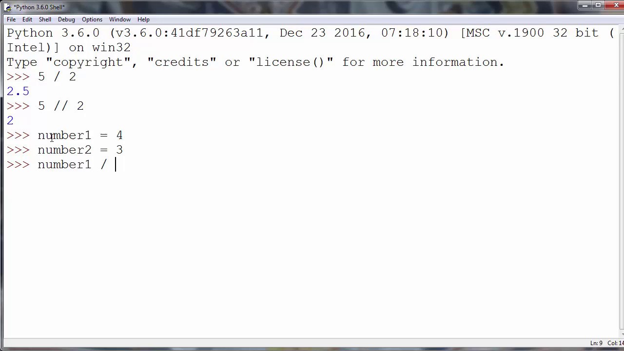 Floating Point Division and Floor Division Integer Division in Python 3 programming language