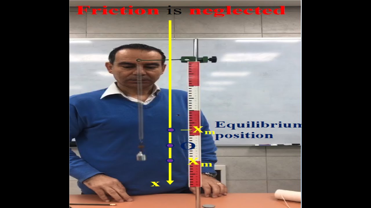 Free undamped mechanical oscillations of a vertical pendulum-Experiment
