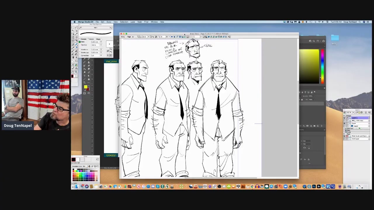 Live Drawovers of Model Sheets