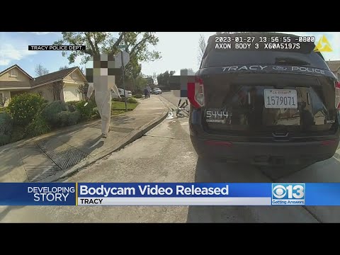 Bodycam footage released of Tracy police shooting