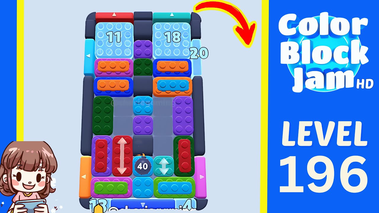 Color Block Jam Level 196 Solution Walkthrough