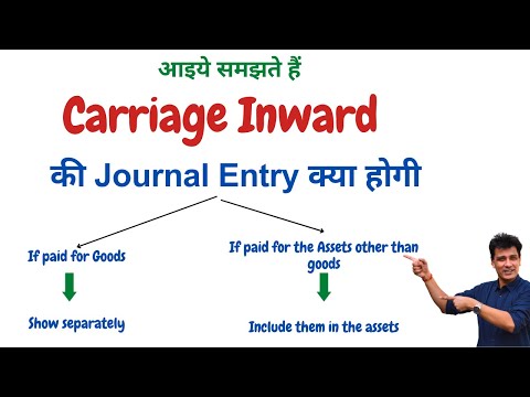 Carriage Inward  की Journal Entry क्या होगी  | Rules of Debit and Credit | Accounts