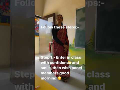 Learn how to give demo for teaching job #trending #teacherlife #teachingdemo #demonstration #viral