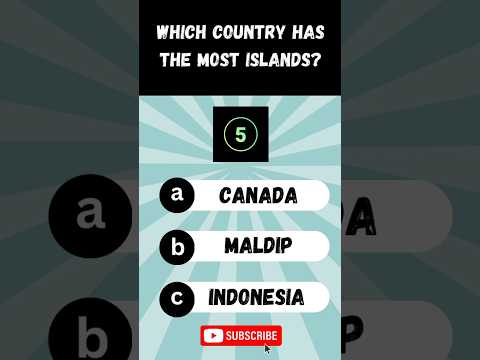Which country has the most islands? #quiz #islands