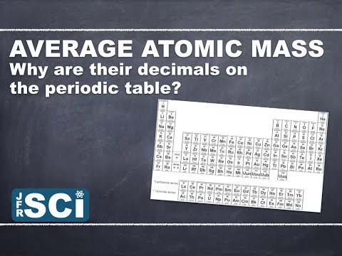 Average Atomic Mass: Why are there decimals on the periodic table?