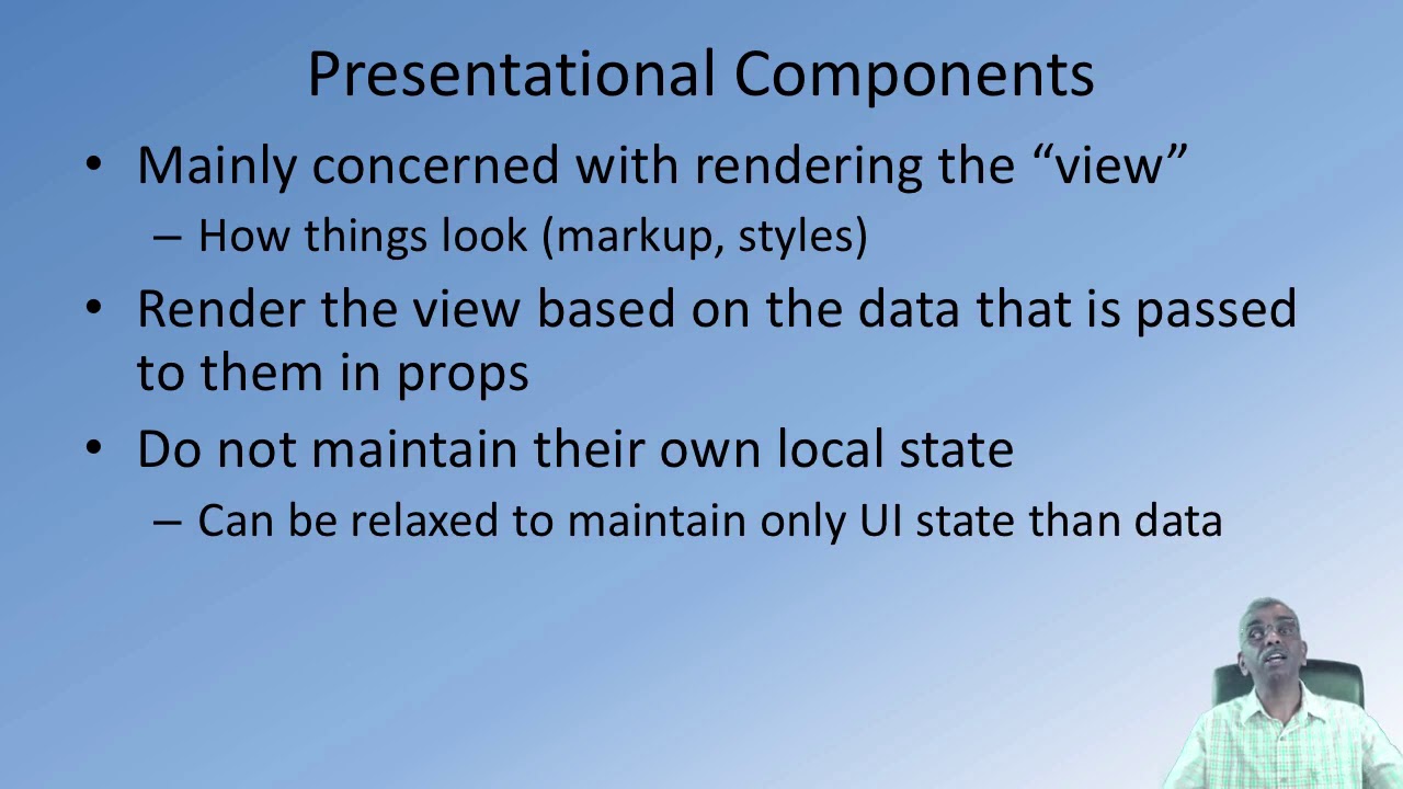 Presentational and Container Components - Front-End Web Development with React