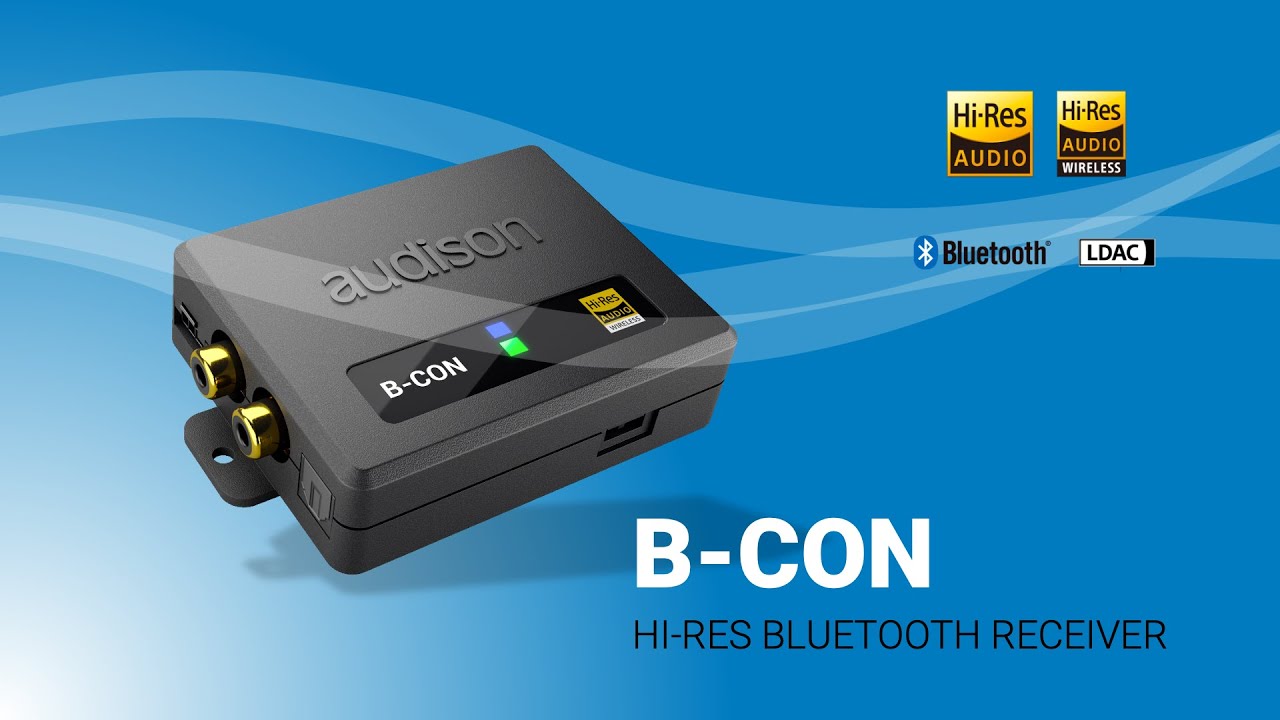 Audison B-CON HI-RES Bluetooth vastaanotin - Audiokit