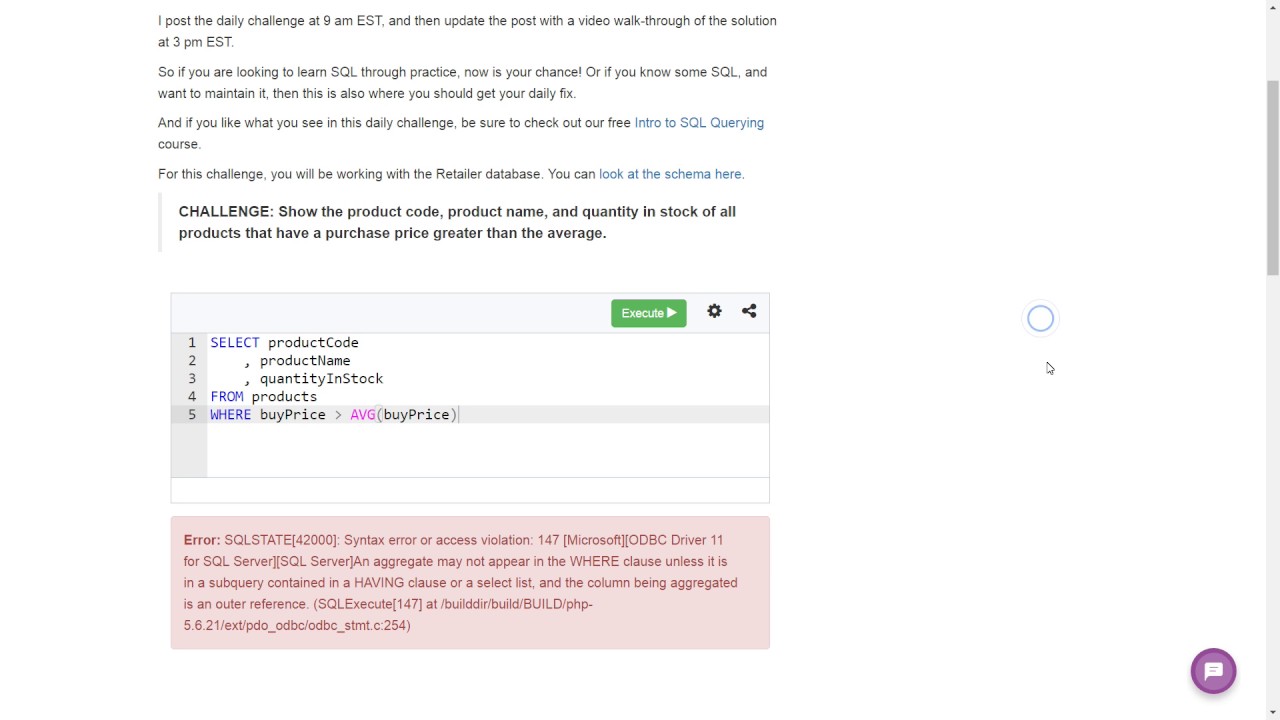 SQL Prep - Daily Challenge #2
