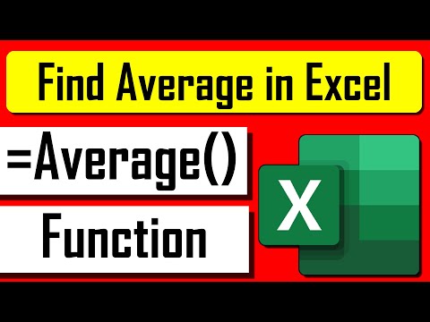 How to Use AVERAGE Function in Excel