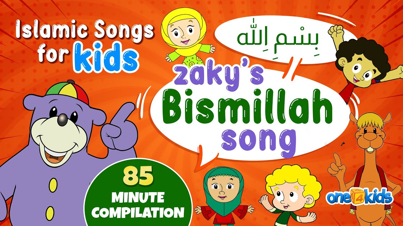 Islamic Songs For Kids | Zaky's Bismillah Song | 85-Minute Compilation