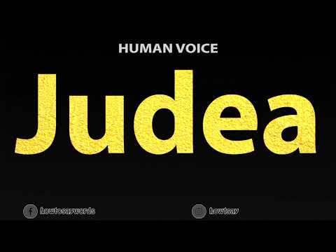 How To Pronounce Judea