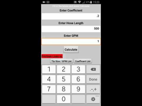 Friction Loss Calculator