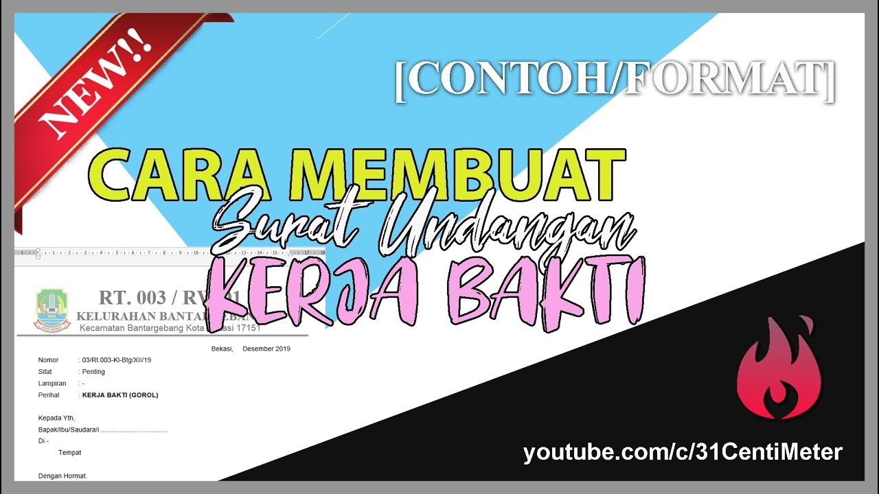 [TUTORIAL] Surat Undangan Kerja Bakti yang Baik dan Benar