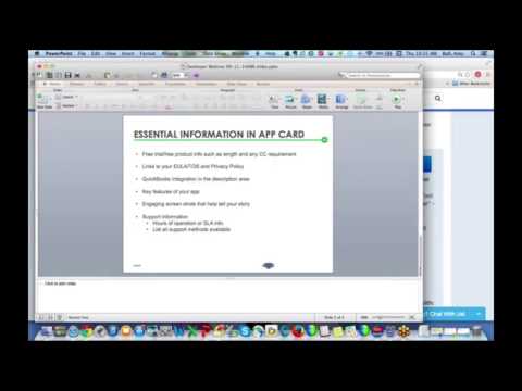 Intuit Developer Webinar: Marketing your QuickBooks Online Integration (11 Sept. 2014)