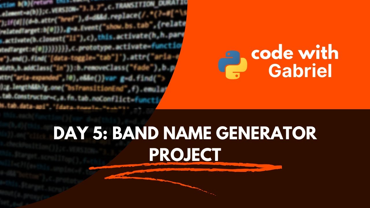 DAY 5: Python Band Name Generator | Fun Beginner Project Using Input & F-Strings #pythonprojects