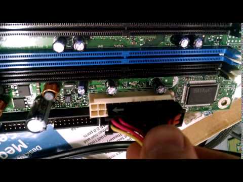 How to install 20 pin power supply to 24 pin motherboard