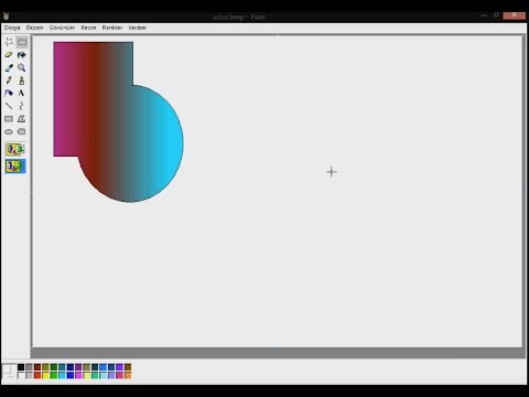 Paint’de Boyama Teknikleri 5 – Beyaz Zemin