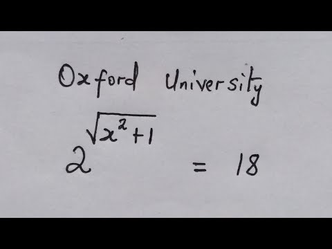 Oxford University 🎓 Entrance Exam | Can you solve ?