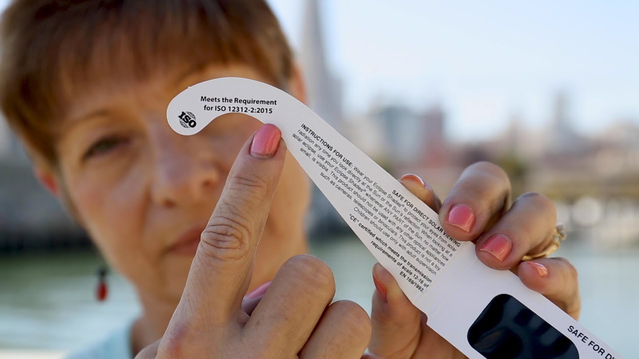 Eclipse Total de Sol | Cómo usar gafas protectoras durante un eclipse de sol