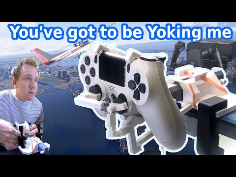 🎮 DualShock Yoke for flight simulators・Free STL File for ・Cults