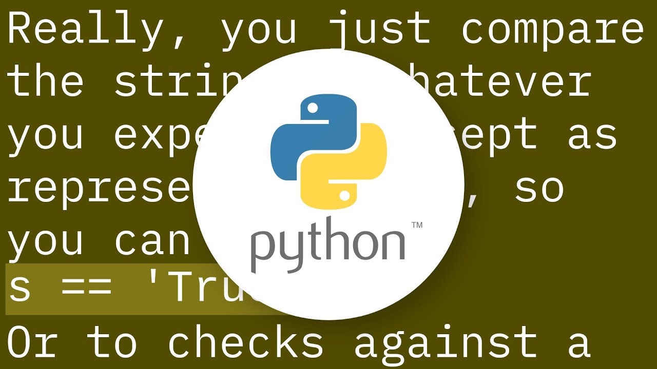 Converting from a string to boolean in Python