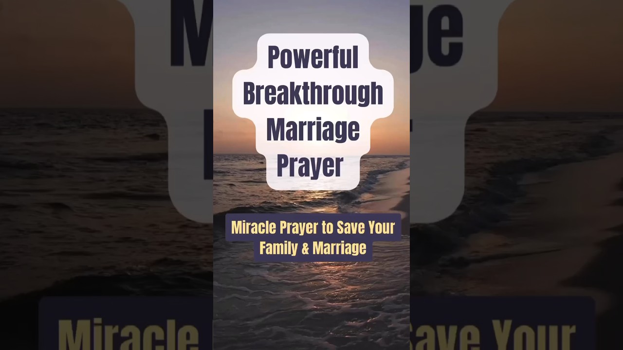 Stop Divorce Now: Powerful Prayer for Marriage Restoration!  #faith #marriage #prayer #jesuschrist