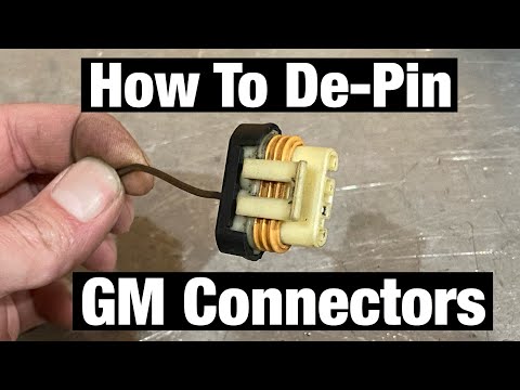 How To Remove Pins / Wires From A Delphi Style Connector With A Hair Clip. GM LS Alternator LS1