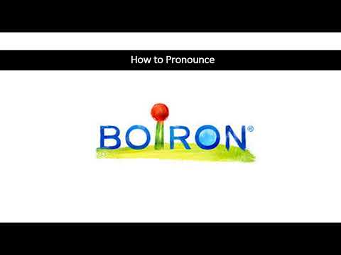 How to Pronounce Boiron