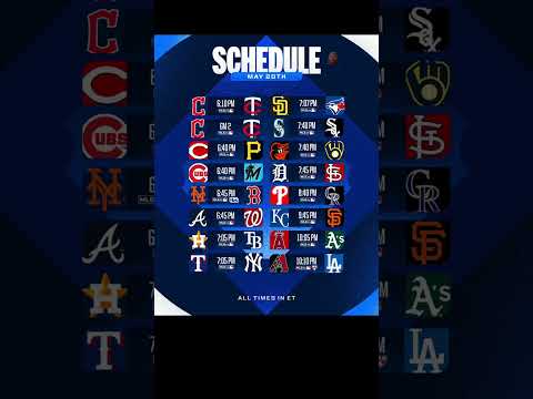 MLB for broadcast schedule for May 20 