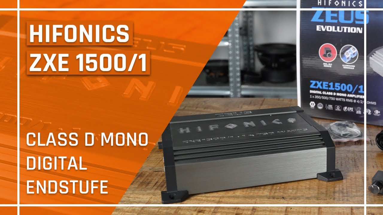 Hifonics ZXE1500/1 | Class D Mono Digital Verstärker Monoblock 12V En, 149,00