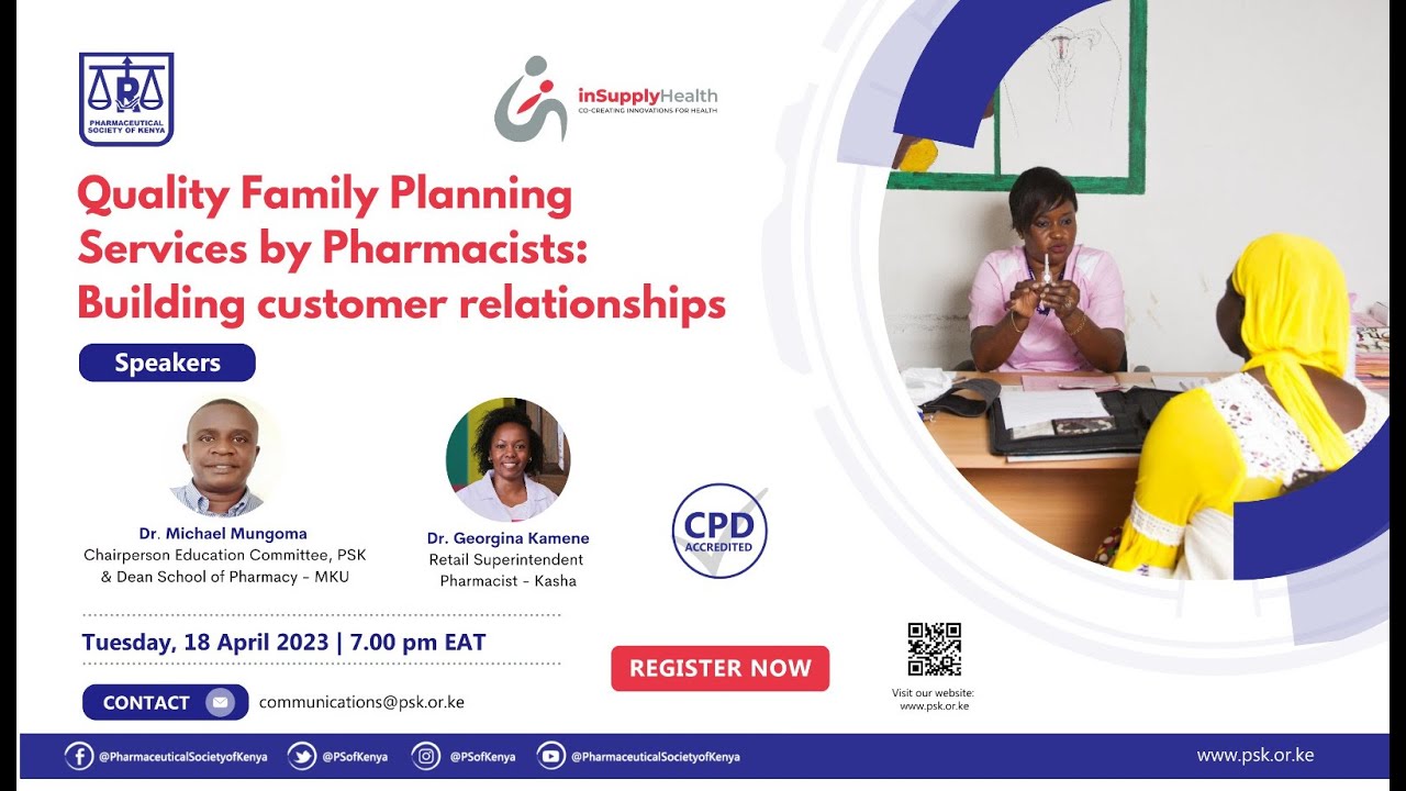 Quality Family Planning Services by Pharmacists: Building customer relationships