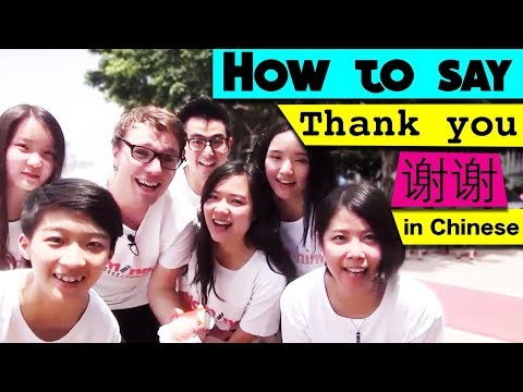 How to say "Thank you" in Chinese! | Learn how-to read, write & speak Mandarin Chinese with Domino