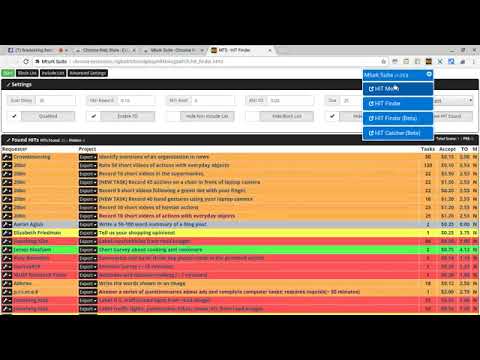 Hit Notifier and Mturk Suite Information