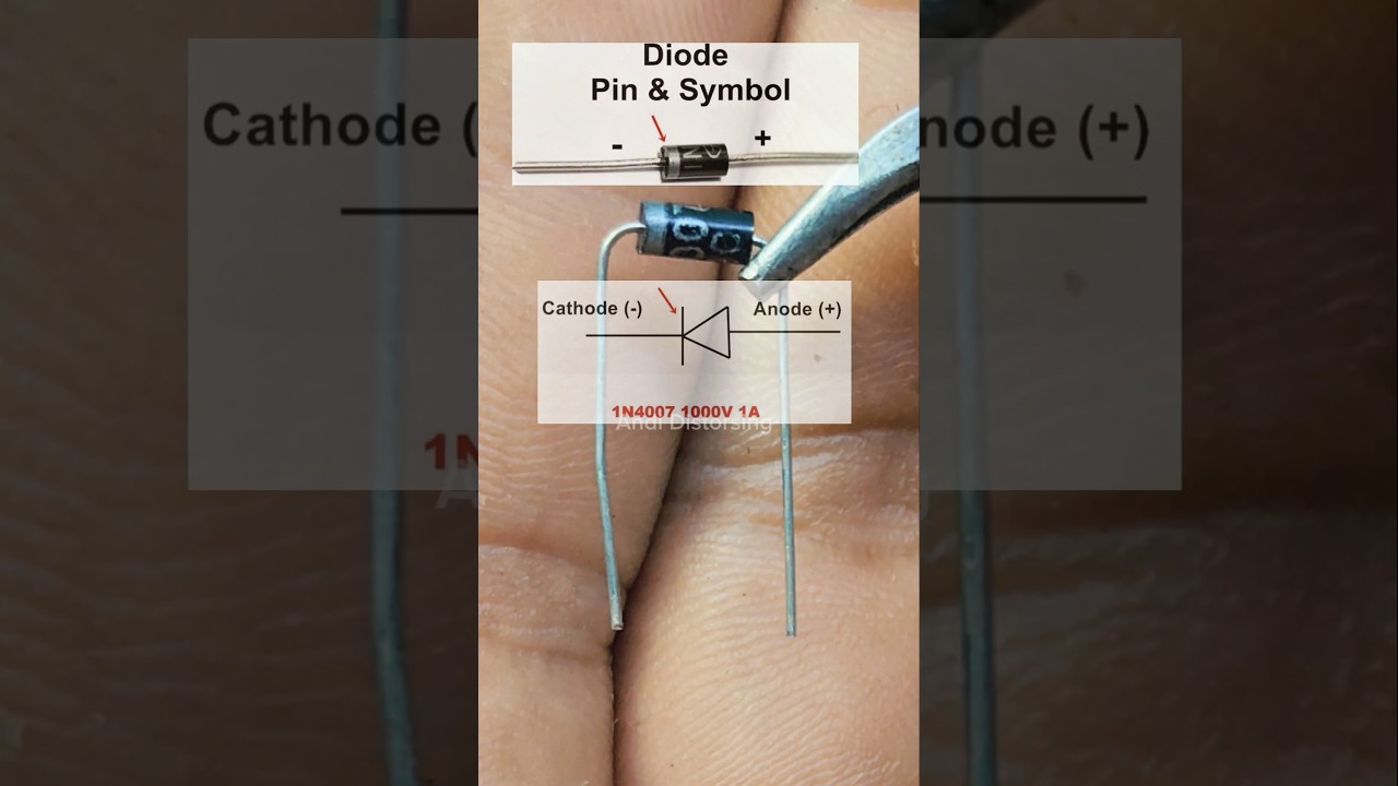 IN4001-IN4007 datasheet and how to install it #tips #datasheet #diode #diodos #rectifier #polarity