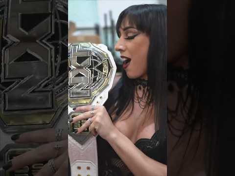 Jacy Jayne got her championship sideplates π | #WWE