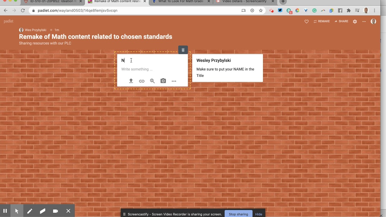 Padlet Math