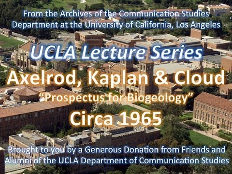 Kaplan, Axelrod & Cloud lecturing at UCLA - Circa 1965