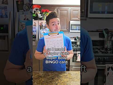 TAYLOR SWIFT Super Bowl BINGO!! #shorts 💁🏼♀️😅
