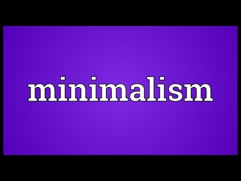 Minimalism Meaning