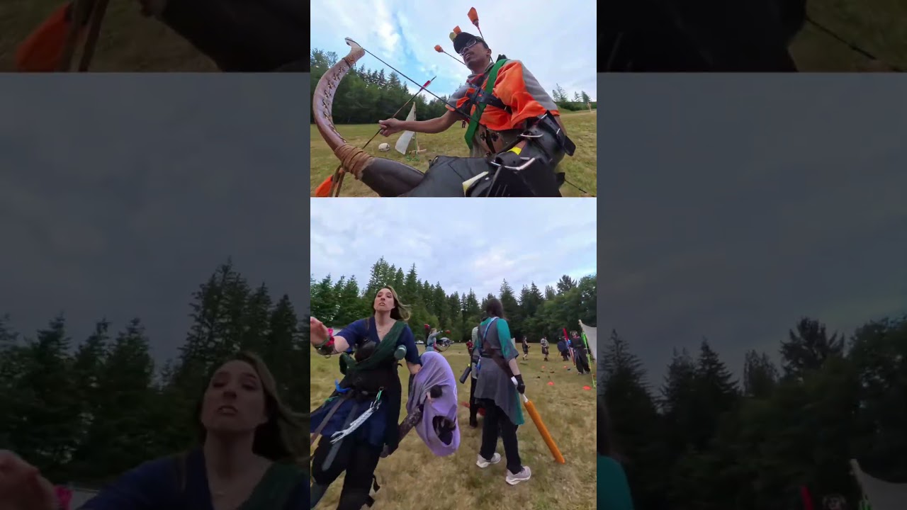 Teamwork makes the dream work! #amtgard #larp #archery